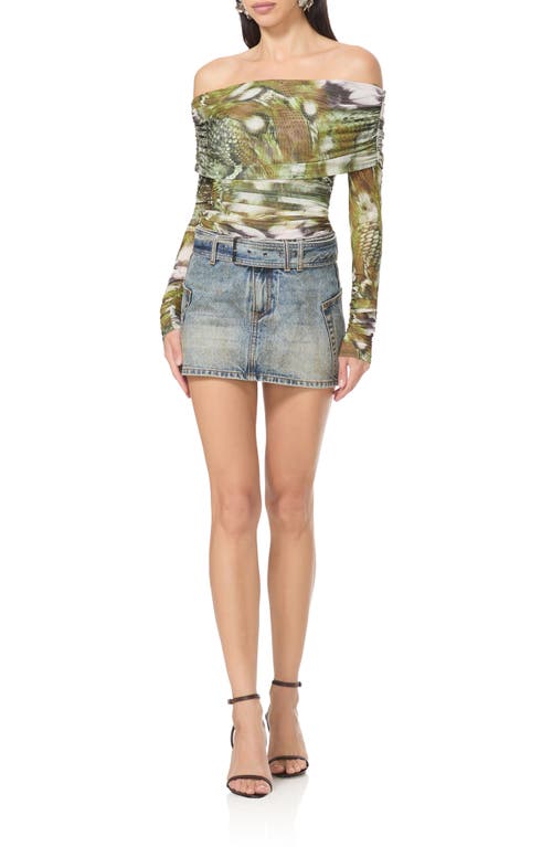 AFRM AFRM Coyle Off-the-Shoulder Ruched Top with Side Tie